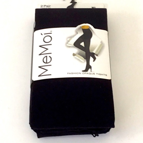 MeMoi | Accessories | Memoi Control Top Opaque Tights Two Set | Poshmark